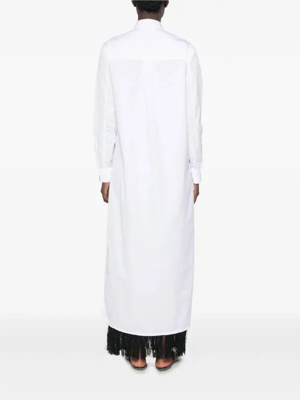 Alaïa Asymmetrical Cotton Poplin Shirt