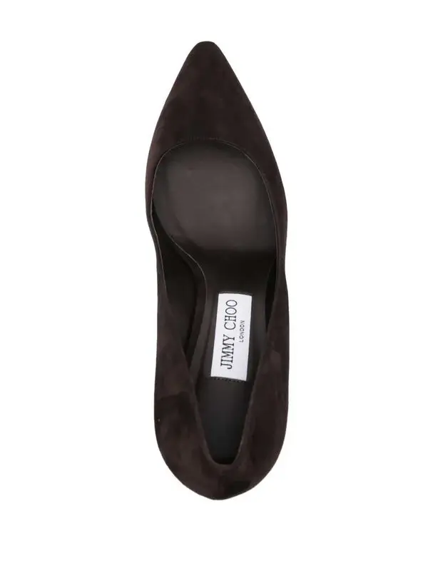 JIMMY CHOO Suede Romy Pumps - Brown