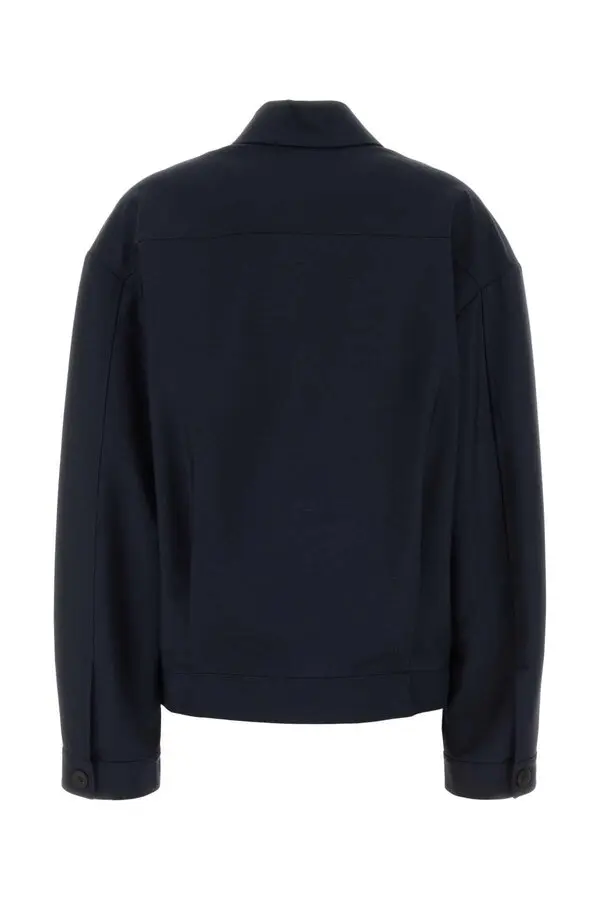 Miu Miu Navy Mohair Blend Jacket