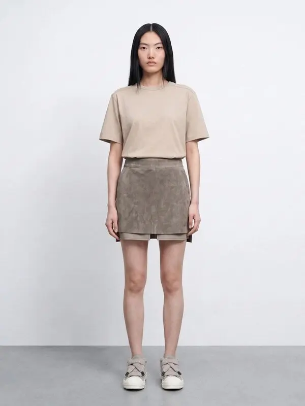 Rick Owens Fog Cutoff Mini Skirt - Green