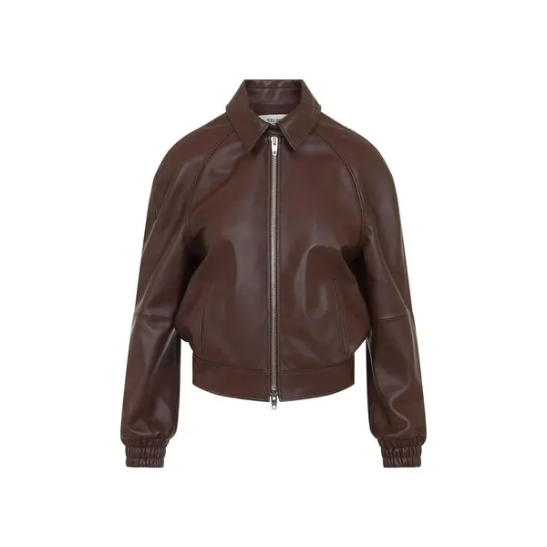 Celine Lamb Leather Jacket - Brown
