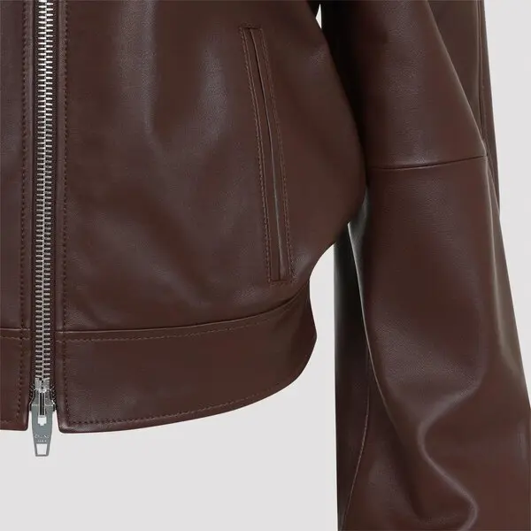 Celine Lamb Leather Jacket - Brown