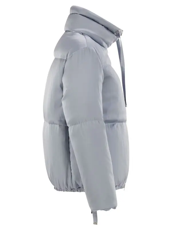 Herno High-neck Down Jacket With Drawstring Collar