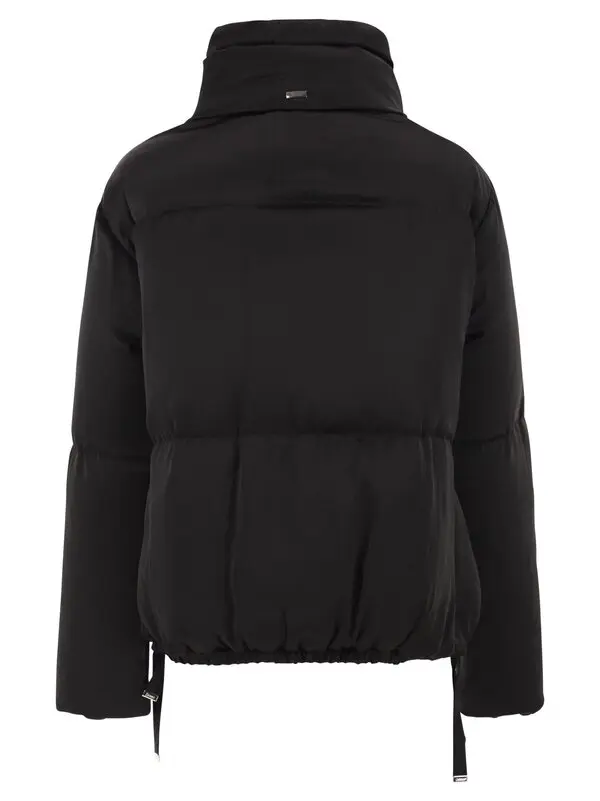Herno High-neck Down Jacket With Drawstring Collar - Black