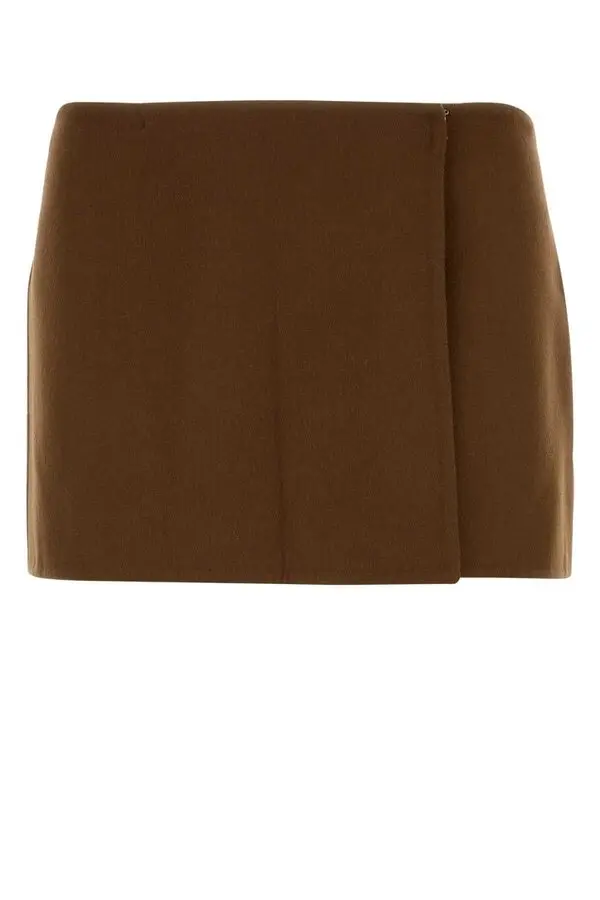 Miu Miu Wool Blend Mini Skirt