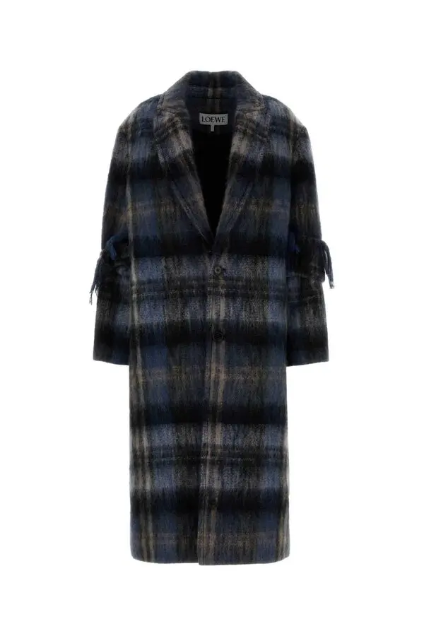 Loewe Embroidered Mohair Blend Coat