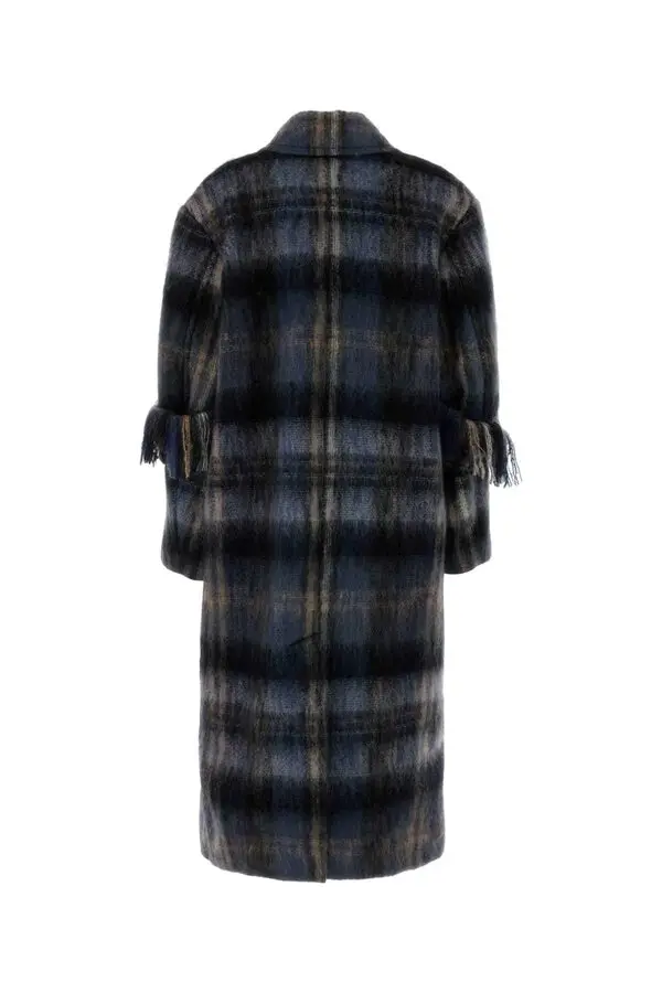 Loewe Embroidered Mohair Blend Coat - Multicolor