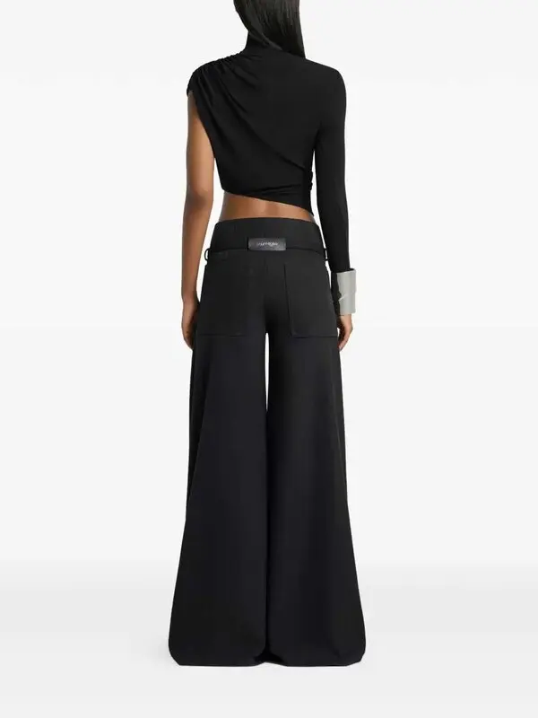 COURREGES Asymmetrical Crop Top
