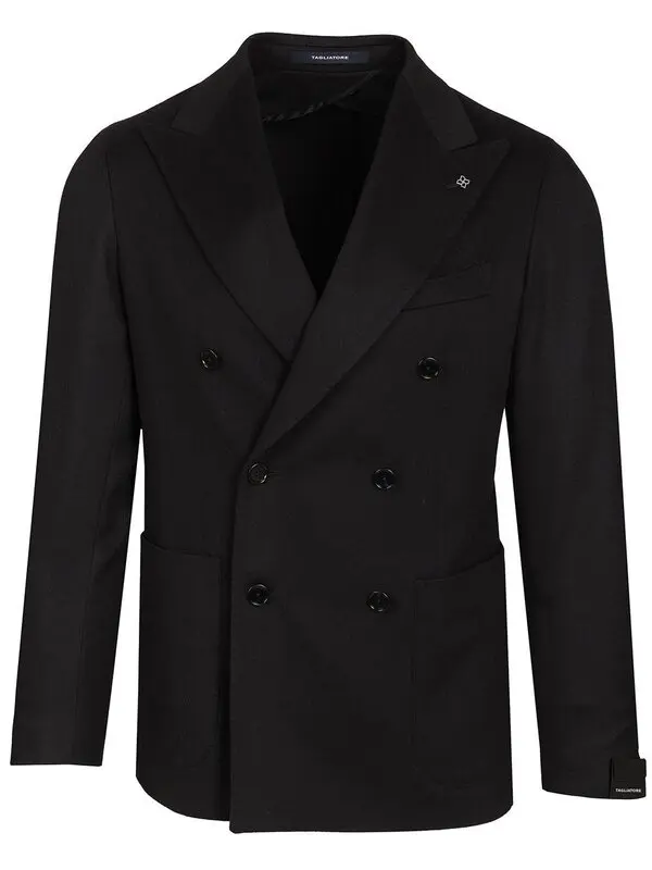 Tagliatore Double-breasted Wool And Cashmere Blazer