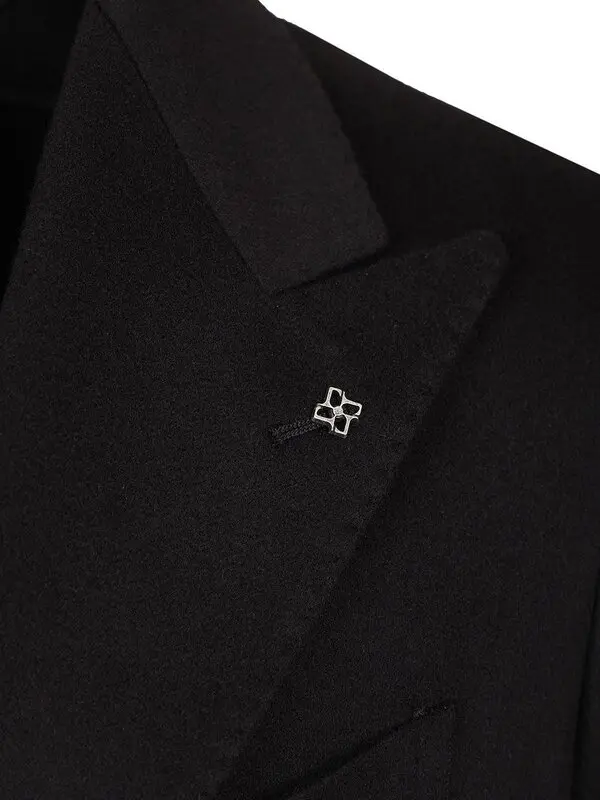 Tagliatore Double-breasted Wool And Cashmere Blazer