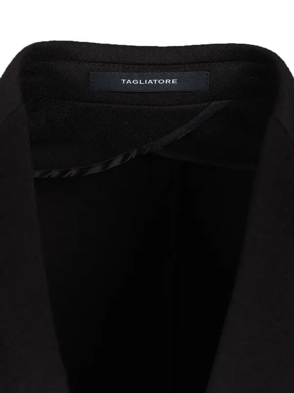 Tagliatore Double-breasted Wool And Cashmere Blazer