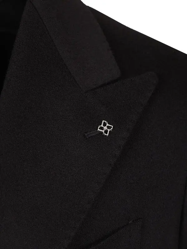 Tagliatore Double-breasted Wool And Cashmere Blazer