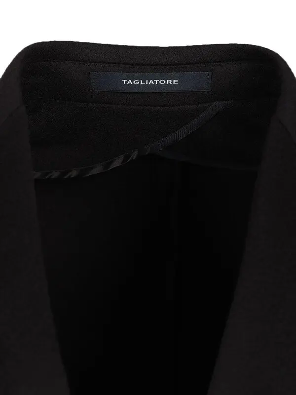 Tagliatore Double-breasted Wool And Cashmere Blazer