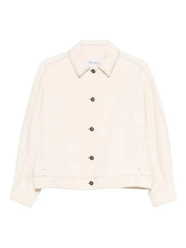 Max Mara Nettare Denim Jacket - White