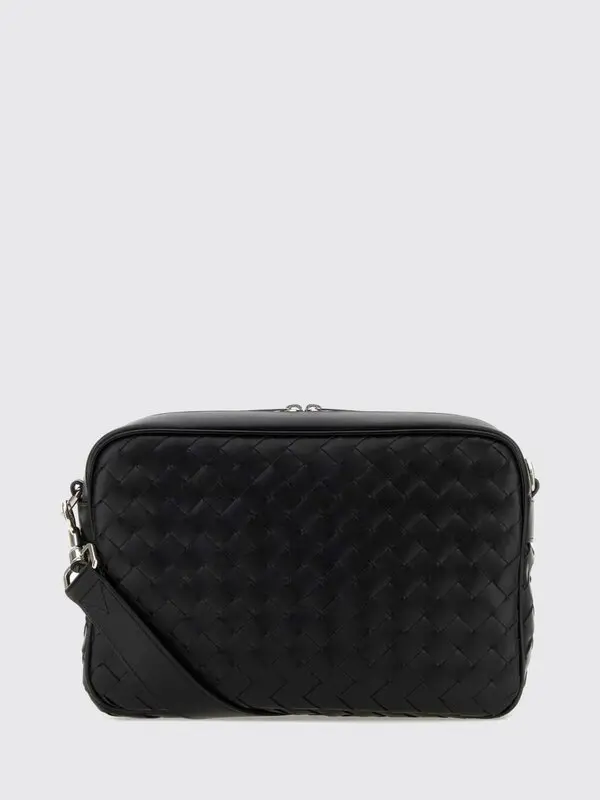 Bottega Veneta Woven Leather Shoulder Bag - Black