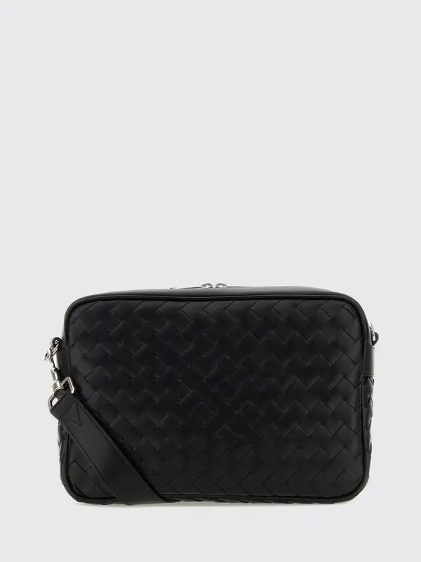 Bottega Veneta Woven Leather Shoulder Bag - Black