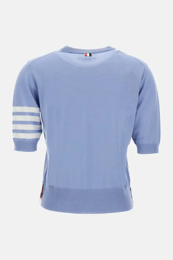 Thom Browne Merino Wool Jersey Stitch 4-bar Tee