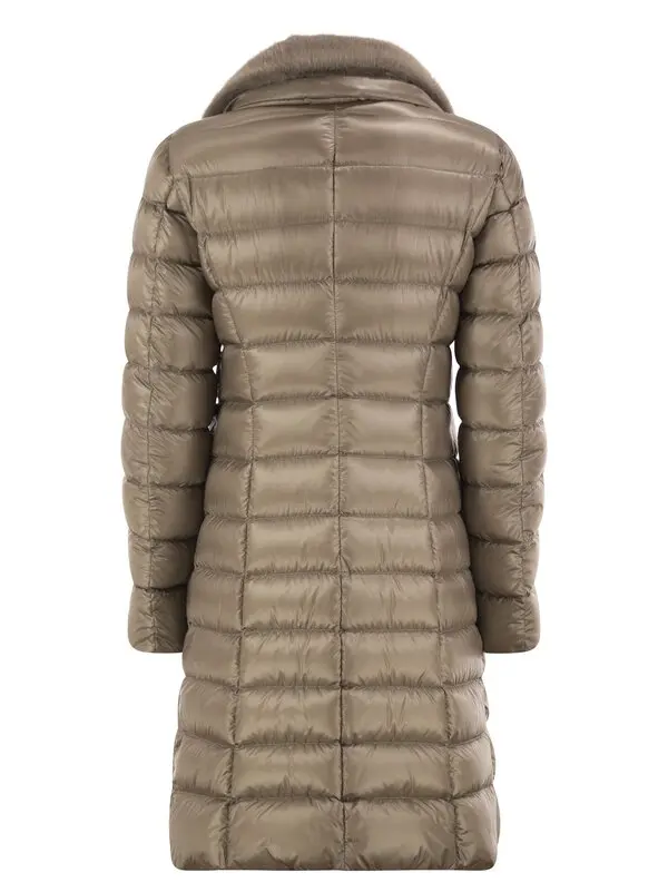 Herno Elisa Long Down Jacket In Ultralight Nylon