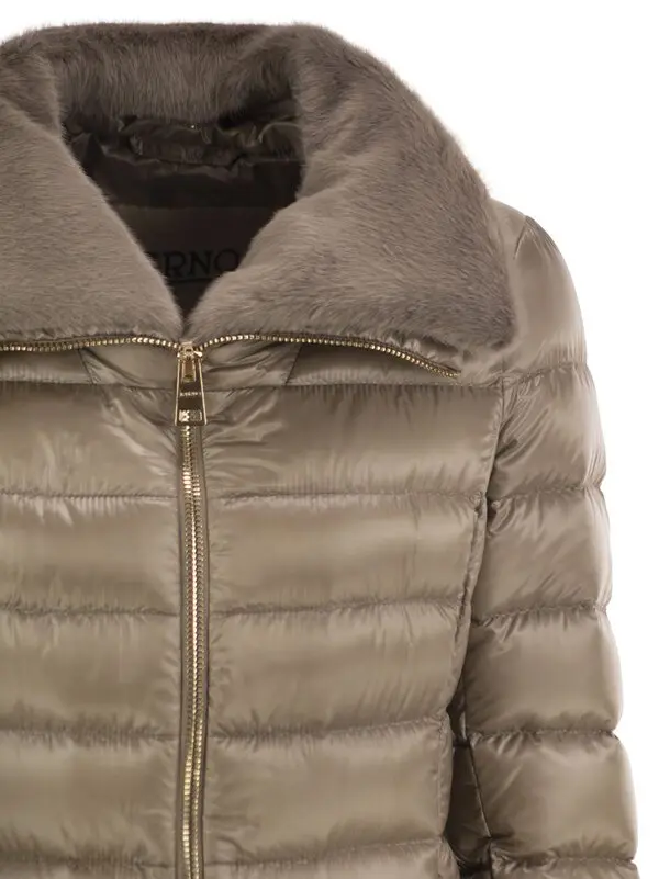 Herno Elisa Long Down Jacket In Ultralight Nylon