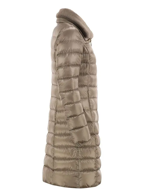 Herno Elisa Long Down Jacket In Ultralight Nylon - Multicolor