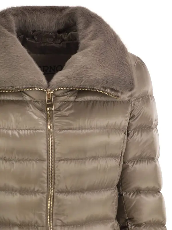 Herno Elisa Long Down Jacket In Ultralight Nylon - Multicolor