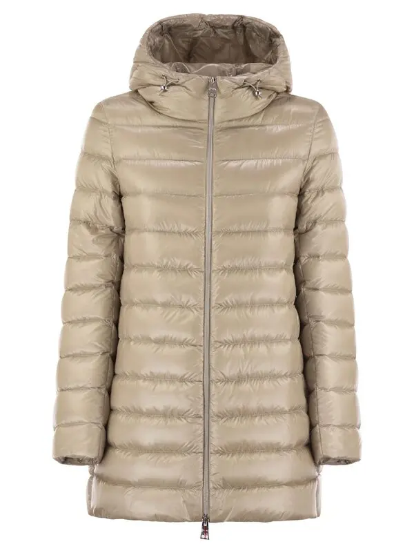 Herno Ultralight Nylon A-shape Puffer Jacket - Cream