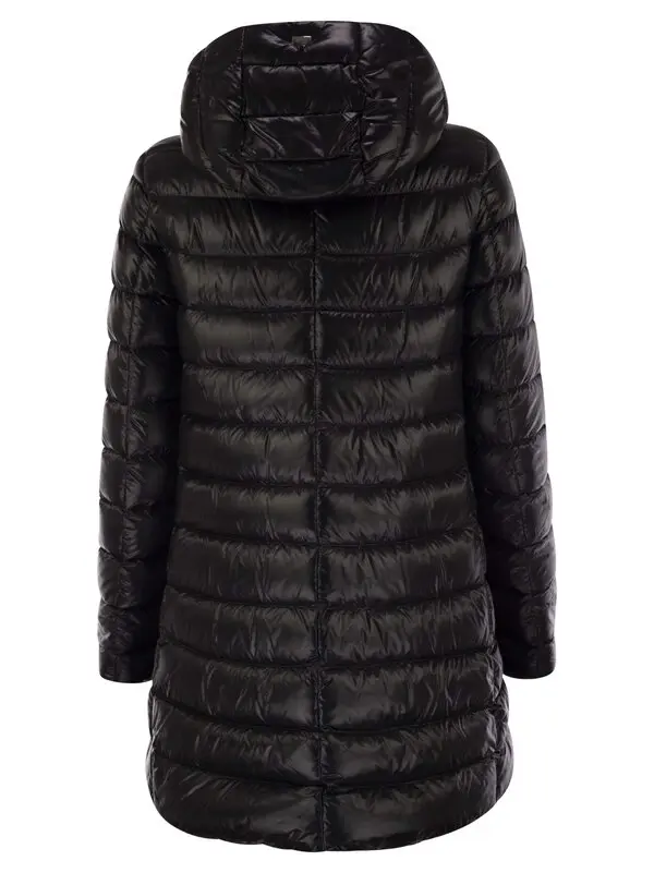 Herno A-shape Ultralight Nylon Down Jacket - Black