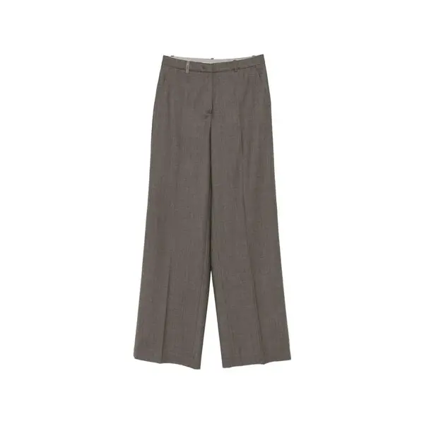 Peserico Woven Tailored Trousers - Gray