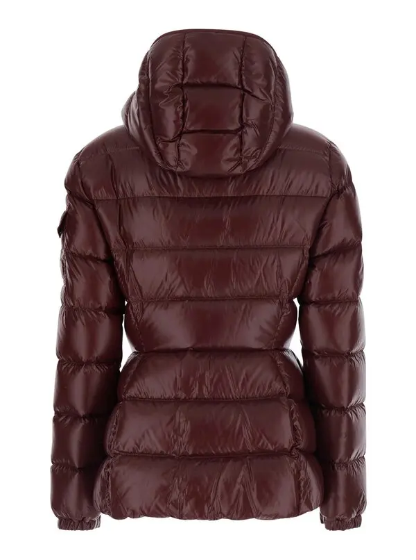 Moncler Barante' Down Jacket With Hood And Applied Pocket On Sleeve With Logo Patch In Tech Fabric For - Red