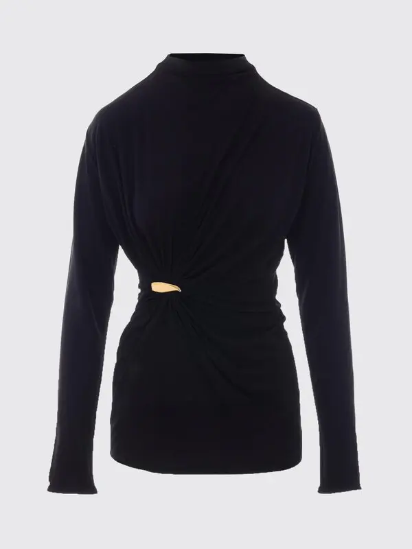 Bottega Veneta Viscose Top - Black