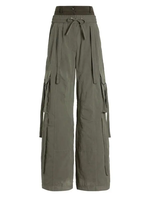 Dolce & Gabbana Waxed Faille Pants - Green