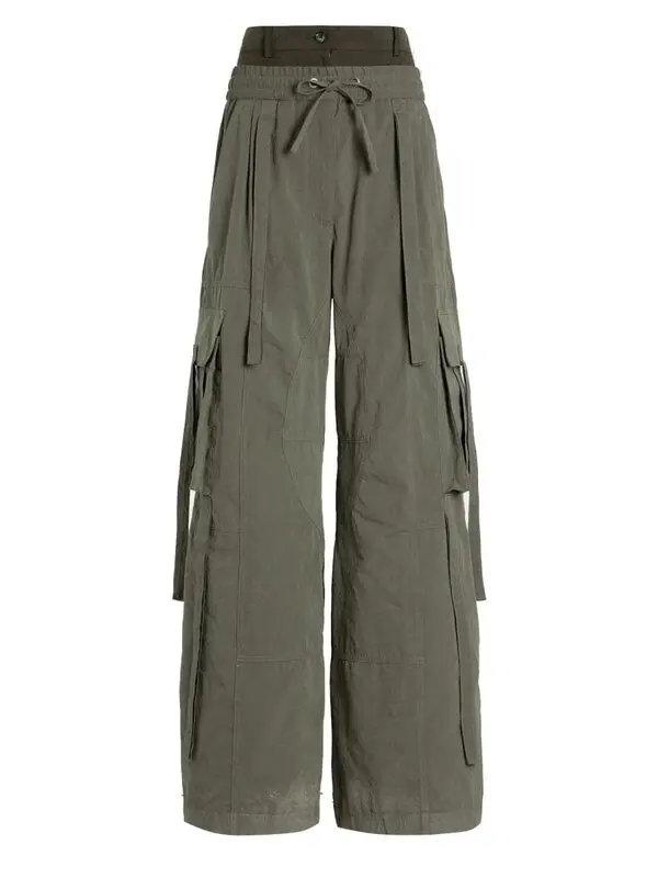 Dolce & Gabbana Waxed Faille Pants - Green