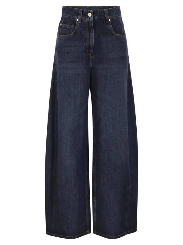 Brunello Cucinelli Wide-leg Jeans - Multicolor
