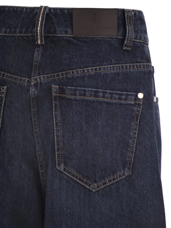 Brunello Cucinelli Wide-leg Jeans - Multicolor