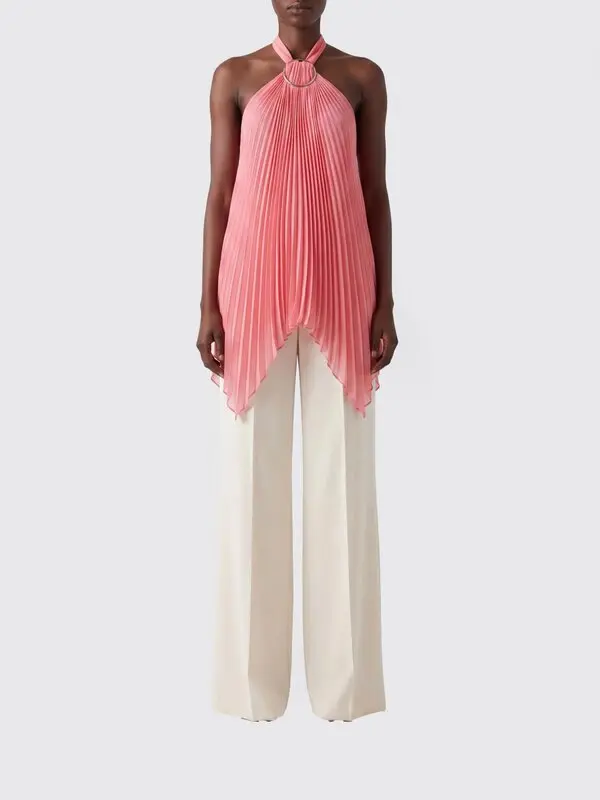 Max Mara Valzer Pleated Polyester Top