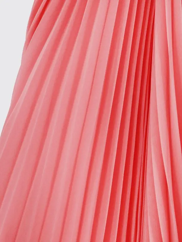 Max Mara Valzer Pleated Polyester Top - Pink