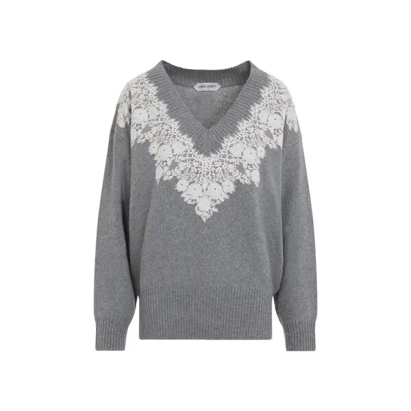 Alberta Ferretti V Neck Sweater