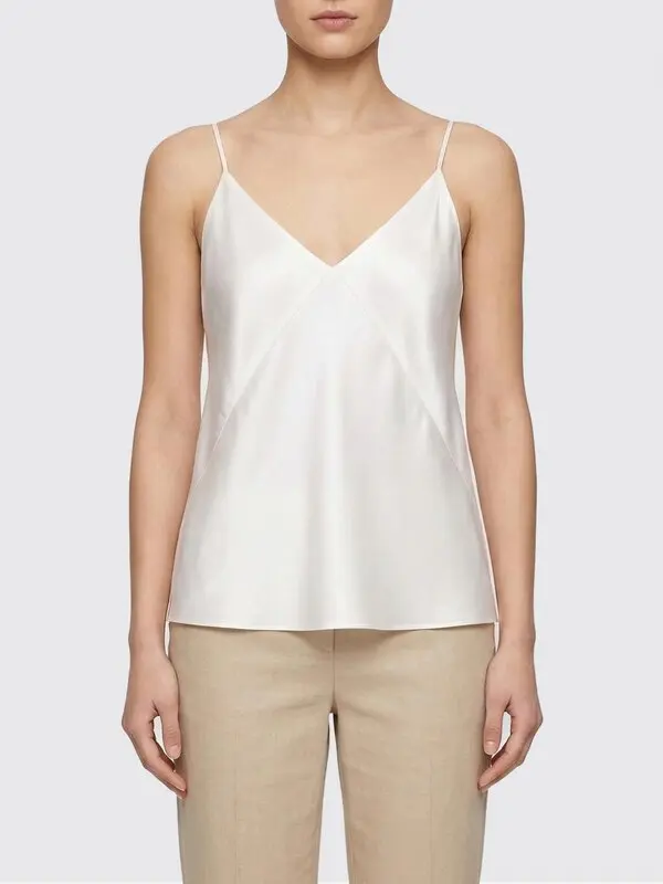 Max Mara Basic Silk Top - Cream