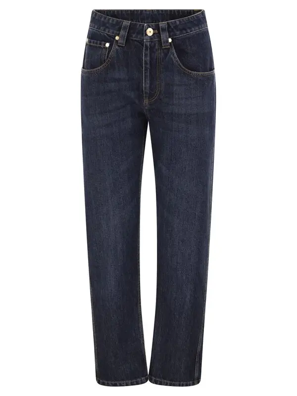 Brunello Cucinelli Straight Denim Trousers - Multicolor