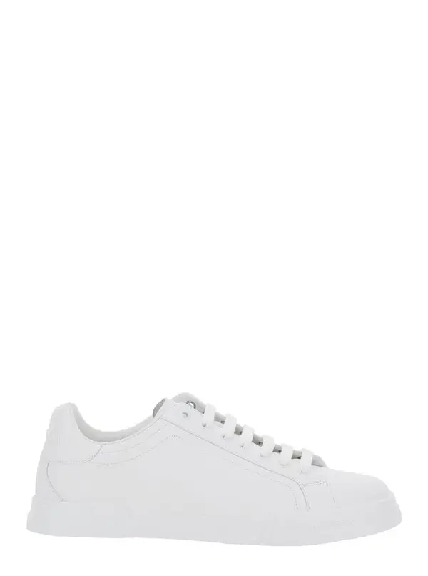Dolce & Gabbana Portofino Light Leather Sneakers - White