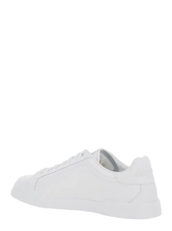 Dolce & Gabbana Portofino Light Leather Sneakers - White