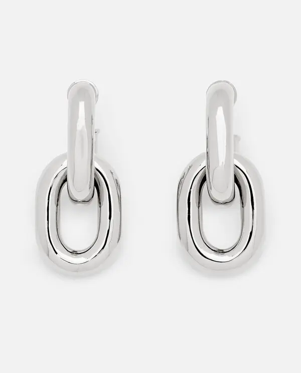 Rabanne Xl Link Double Hoop Earrings - Multicolor
