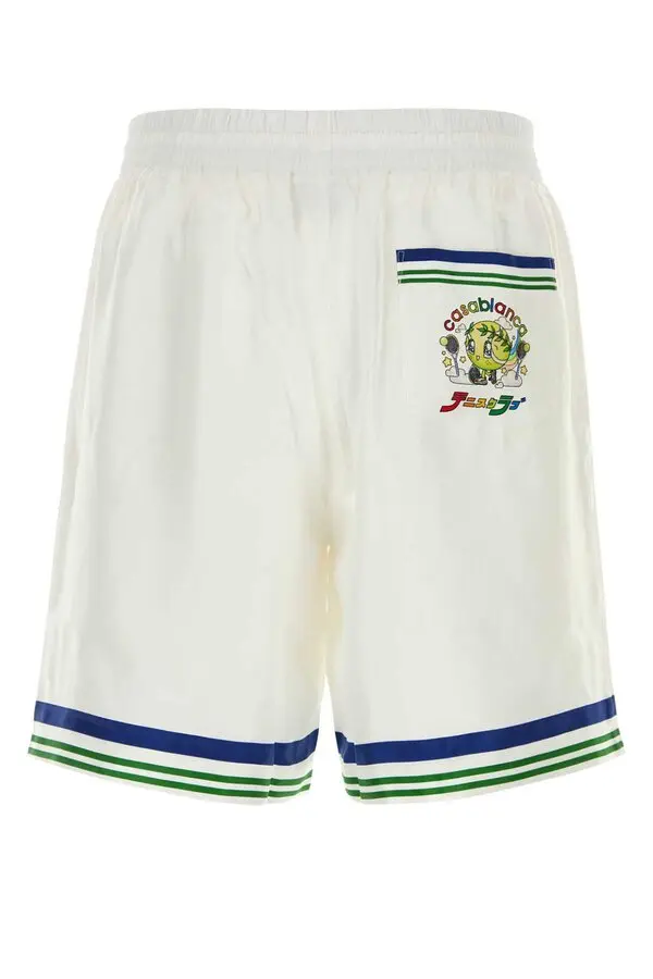 Casablanca Satin Bermuda Shorts