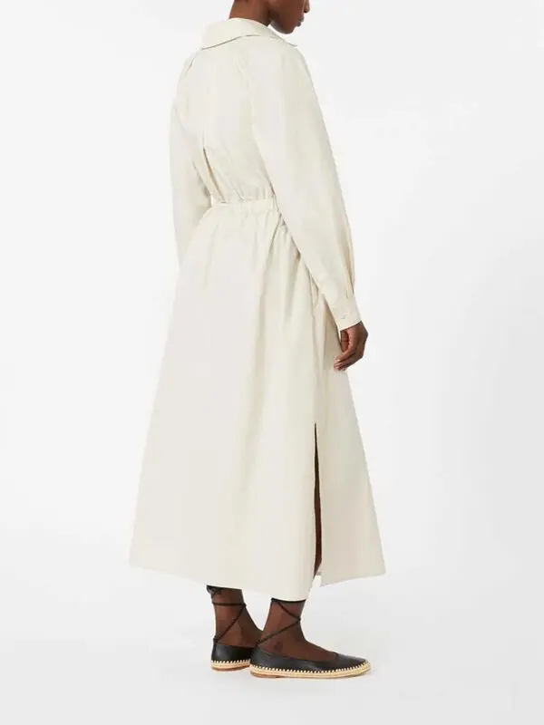 Max Mara Cotton Poplin Dress Beige - Multicolor