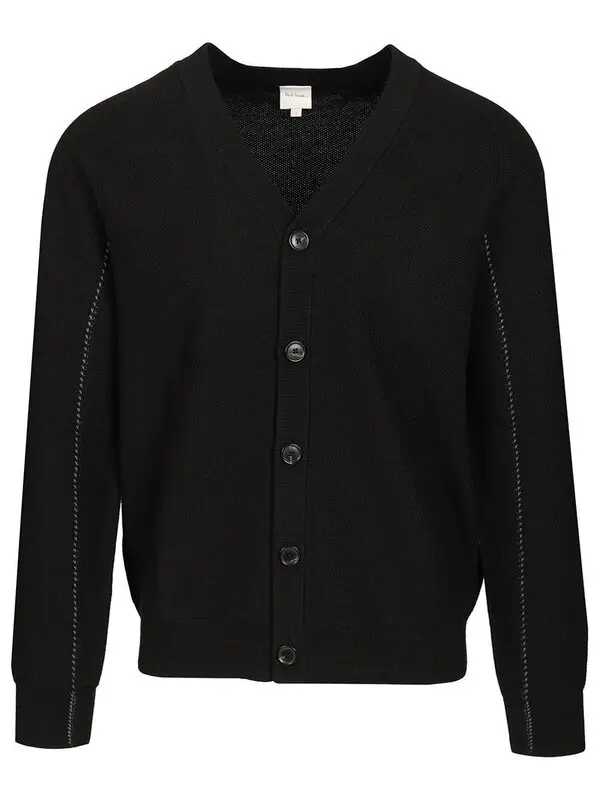 Paul Smith Cardigan With Buttons - Black
