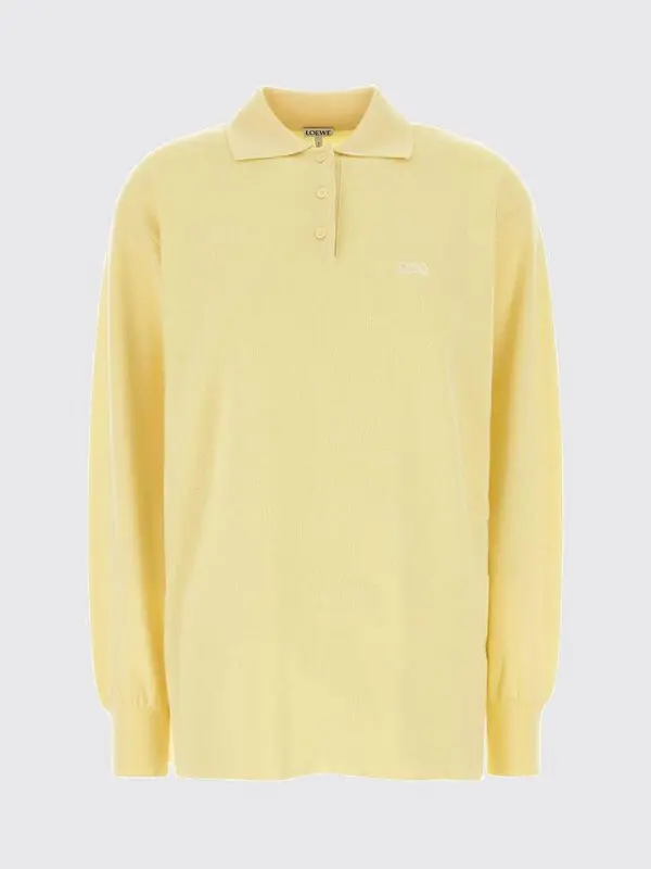 Loewe Cotton Polo Shirt With Logo - Yellow
