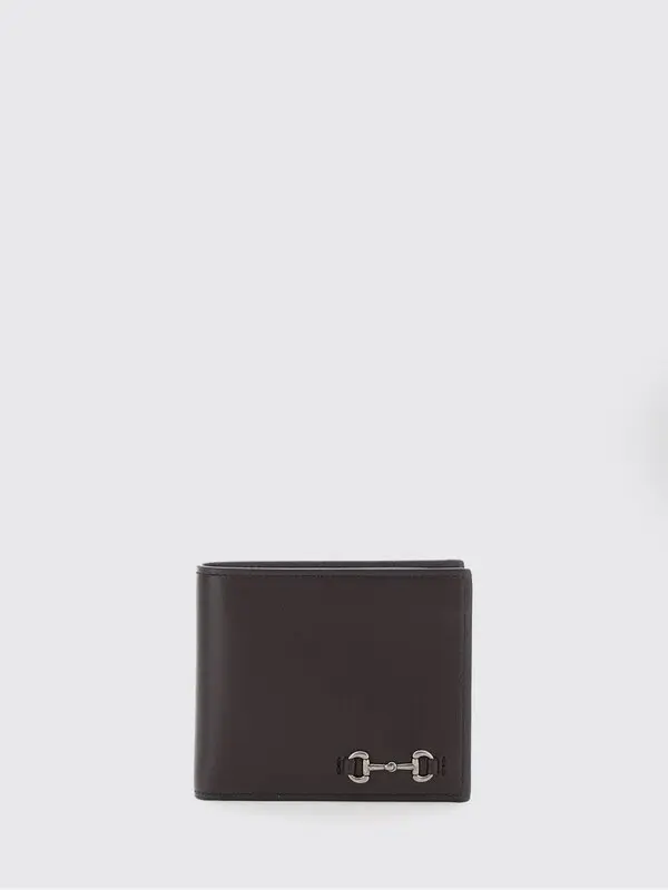 Gucci Horsebit Smooth Calfskin Wallet With Banknote Pocket