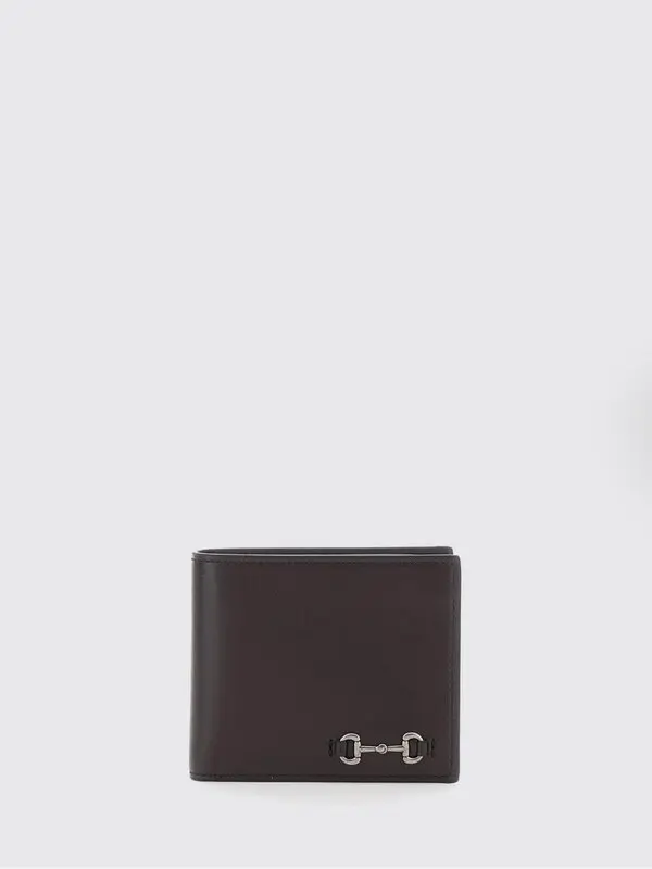 Gucci Horsebit Smooth Calfskin Wallet With Banknote Pocket - Brown