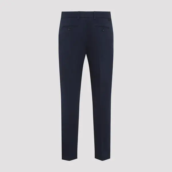 TOM FORD Stretch Cotton Chino Pants - Blue