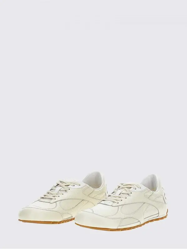 Bottega Veneta Orbit Flash Leather Sneakers - White